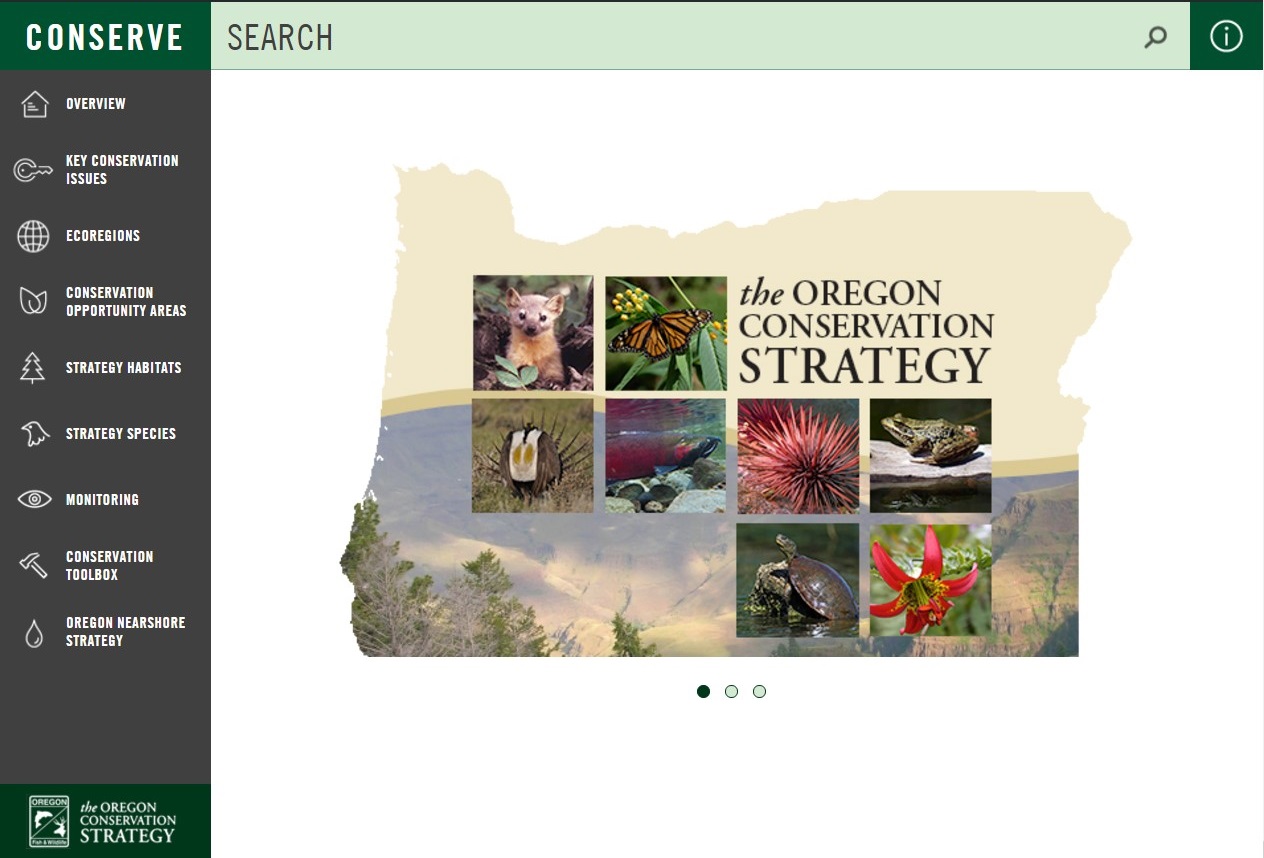 Strategy Website Description – Oregon Conservation Strategy